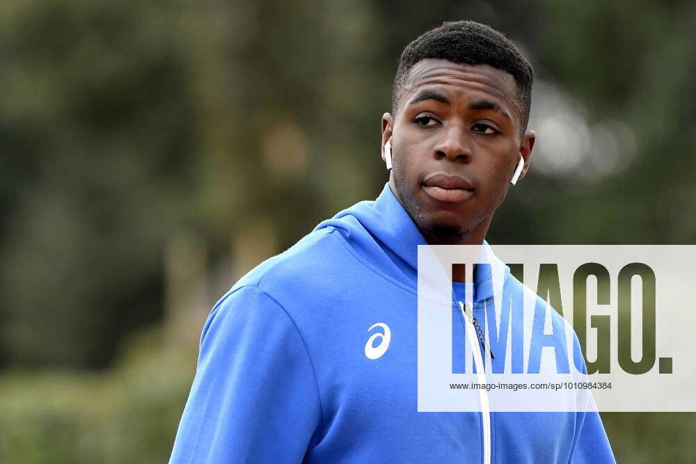 Italian track and field sprinter Chituru Ali during a training of the ...