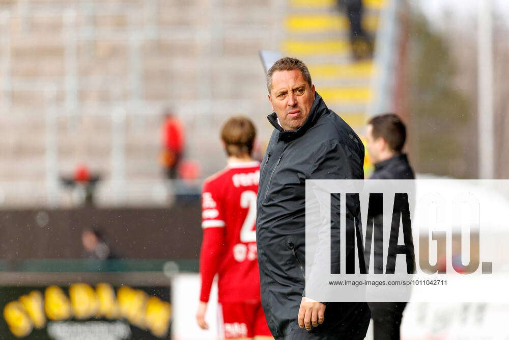 220403 Östersunds coach Magnus Powell during the football match in the ...
