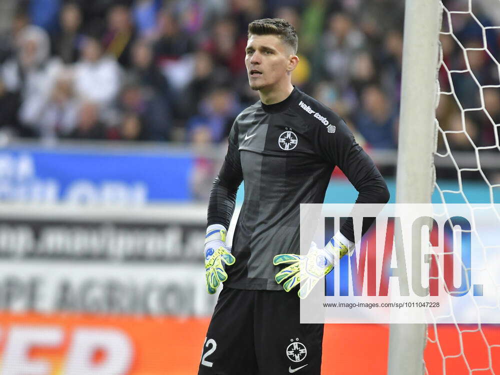 Stefan Tarnovanu reacts in the football match between FCSB and Craiova ...
