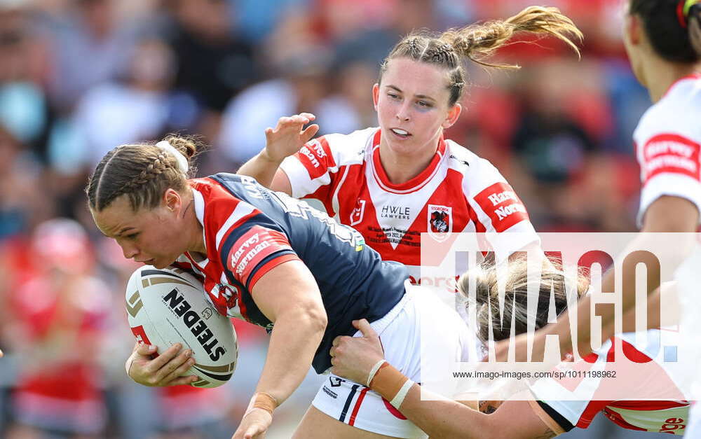 NRLW GRAND FINAL DRAGONS ROOSTERS, Taylor-Adeline Mapusua is seen ...