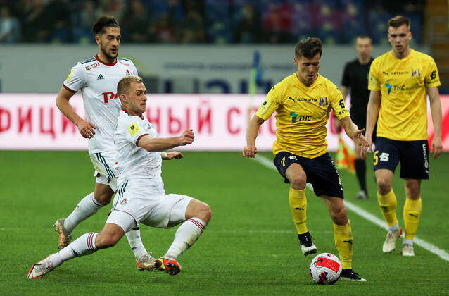 ROSTOV-ON-DON, RUSSIA - APRIL 10, 2022: Lokomotiv s Dmitry Zhivoglyadov ...