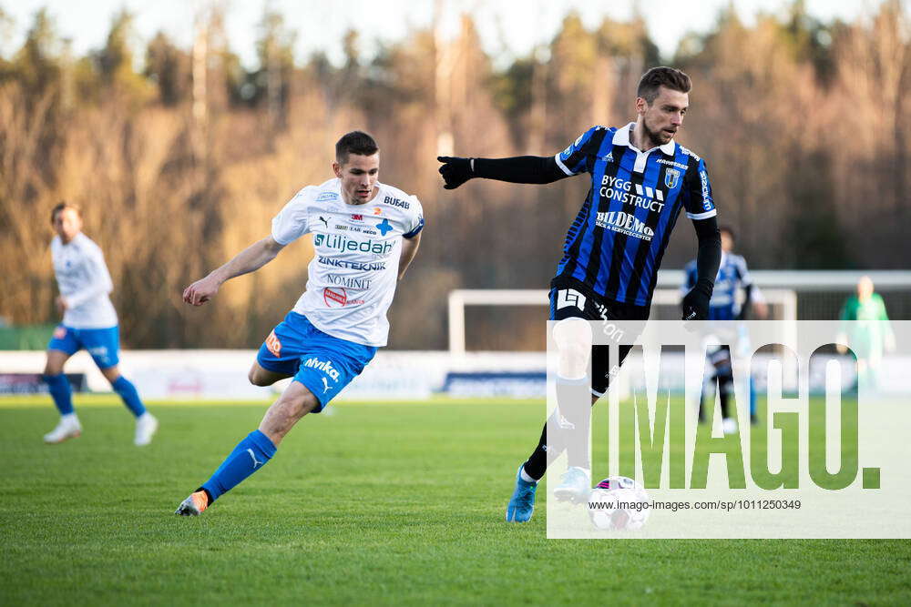 Värnamos Oscar Johansson and Sirius Filip Rogic during the football ...