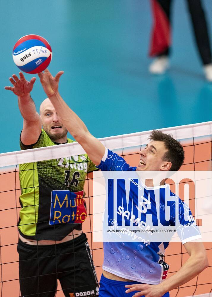 EDE Volleyball player Markus Held of Amysoft Lycurgus in action against ...