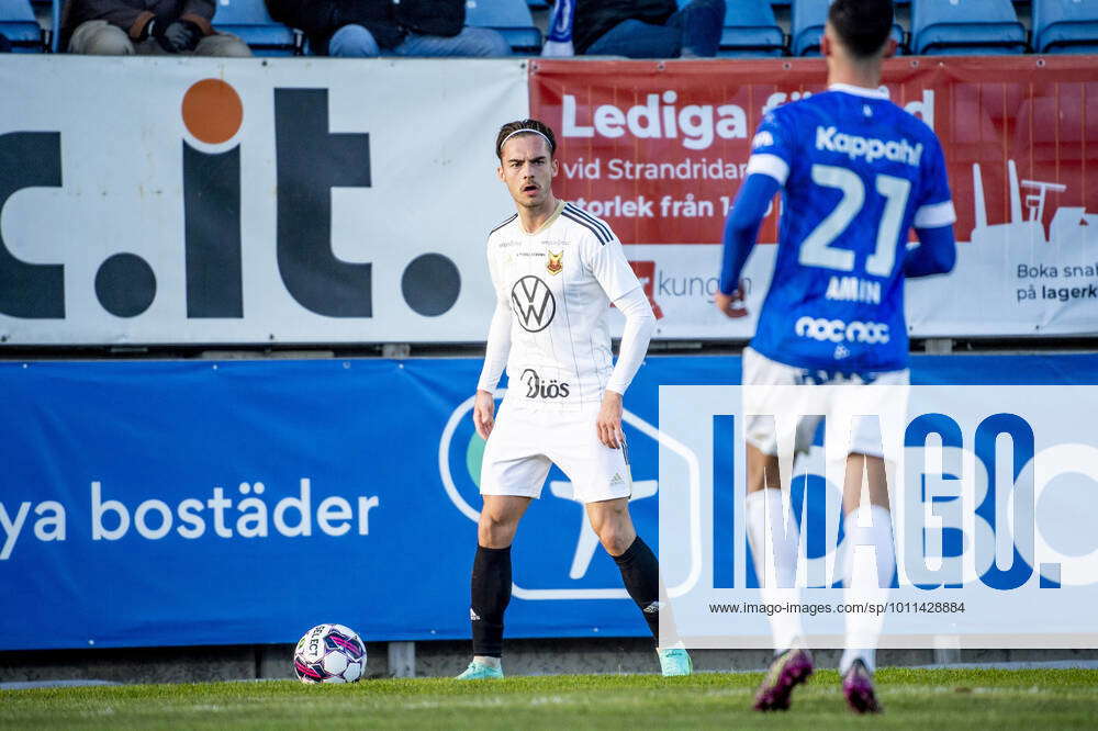 Östersunds Felix Hörberg against Trelleborgs Simon Amin during the ...