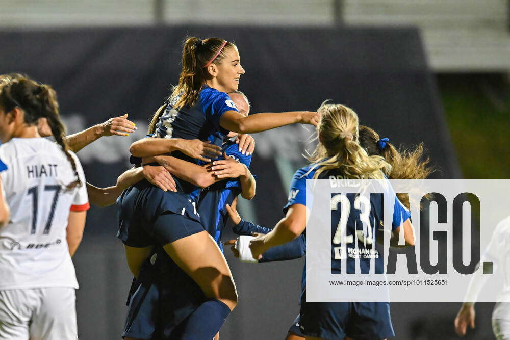 April 23, 2022: San Diego Wave FC forward Alex Morgan (13) celebrates ...
