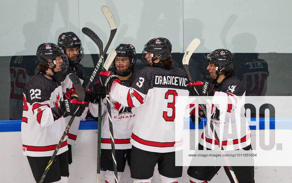 Kocha Delic, CAN U18 Nr. 14 celebrates his goal, happy, laugh ...
