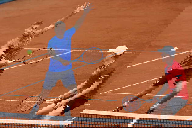 Lloyd Glasspool blue and Harri Heliovaara, Mens Doubles Tennis BMW Open ...