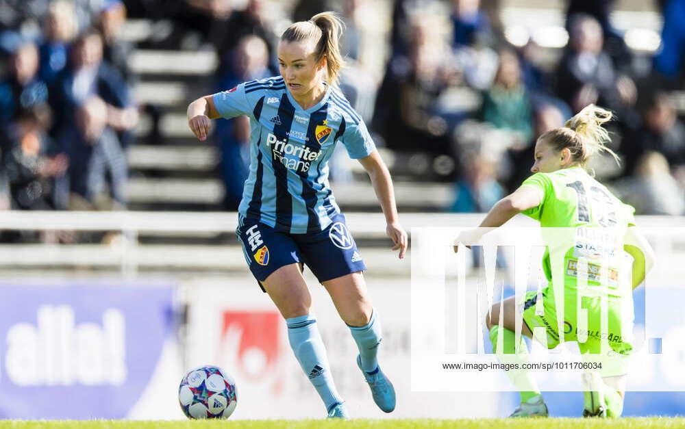 220501 Djurgardens Tove Almqvist in battle with Kristianstads Emmi ...