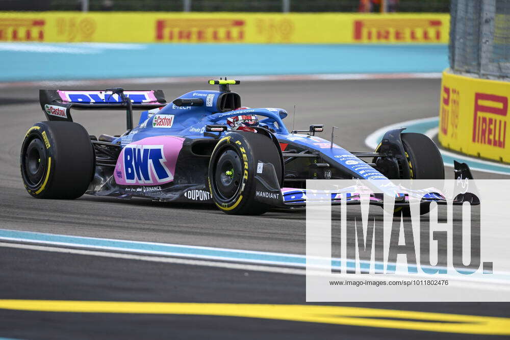6th May 2022; Miami, Florida, USA; BWT Alpine driver Esteban Ocon during a practice session for the