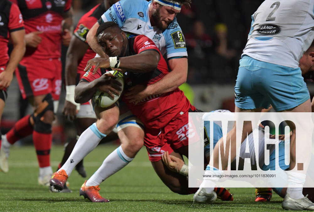 Demba Bamba (lou) vs Rob Harley (glasgow) RUGBY : Lyon Lou Rugby vs ...