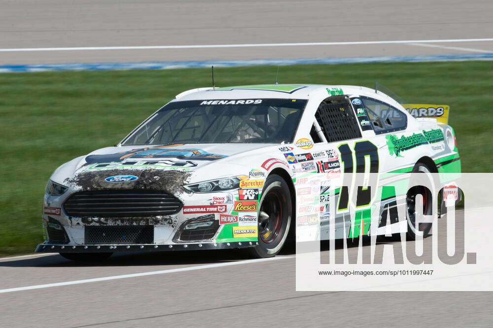 KANSAS CITY, KS - MAY 14: Ryan Huff (10) enters pit road during the ARCA series Dutchboy