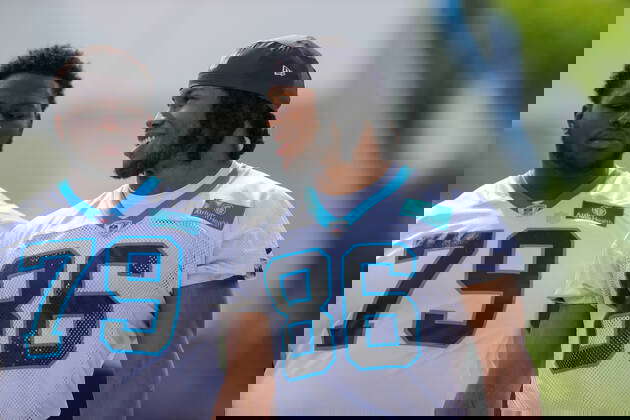 CHARLOTTE, NC - MAY 14: Carolina Panthers Rookie Tackle Wyatt Miller ...