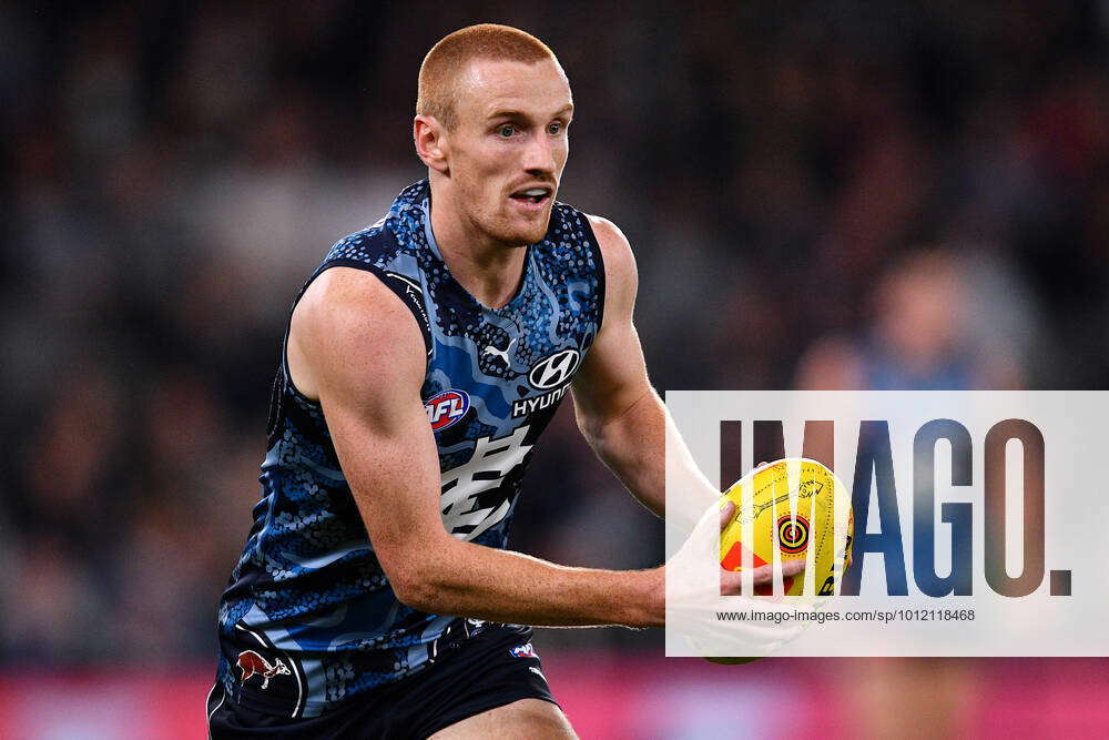 AFL BLUES SWANS, Matthew Cottrell of Carlton Blues in action during the ...