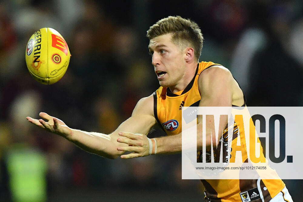 AFL HAWKS LIONS, Dylan Moore of Hawthorn during the AFL Round 10 match ...