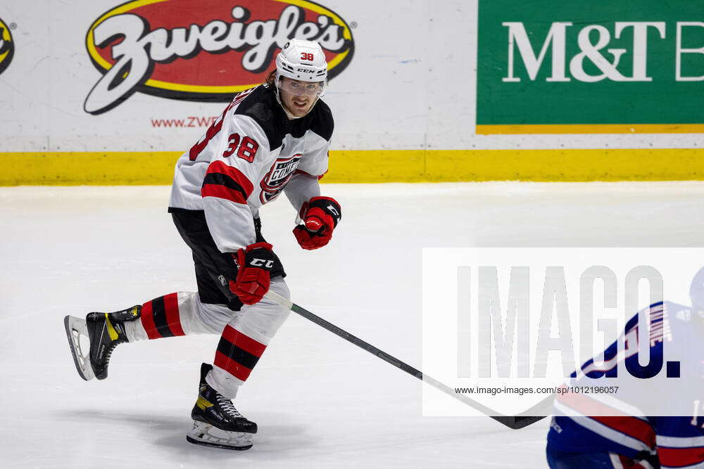 May 17, 2022: Utica Comets defenseman Jeremy Groleau (38) skates in the ...