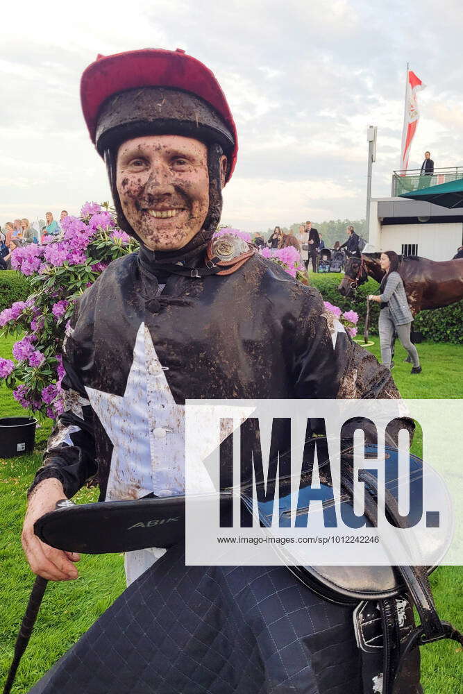 20 05 2022, Hannover, Lower Saxony, GER Jockey Michal Abik after a race ...