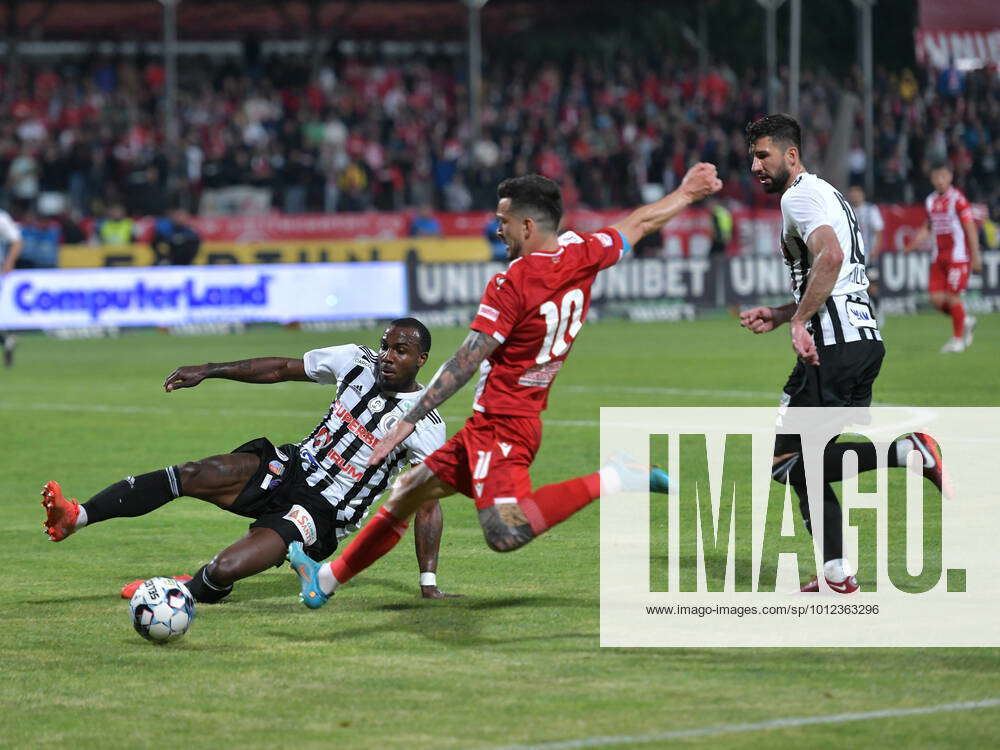 Romario Pires, Stefan Brian Fara and Florin Ionut Ilie in the football ...
