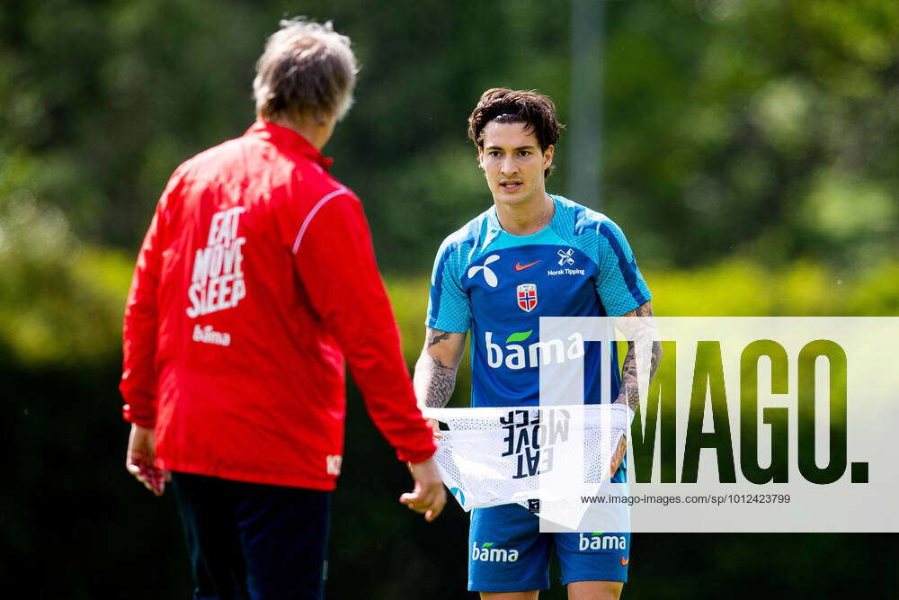 220603 Mathias Normann of the Norwegian national football team during a ...
