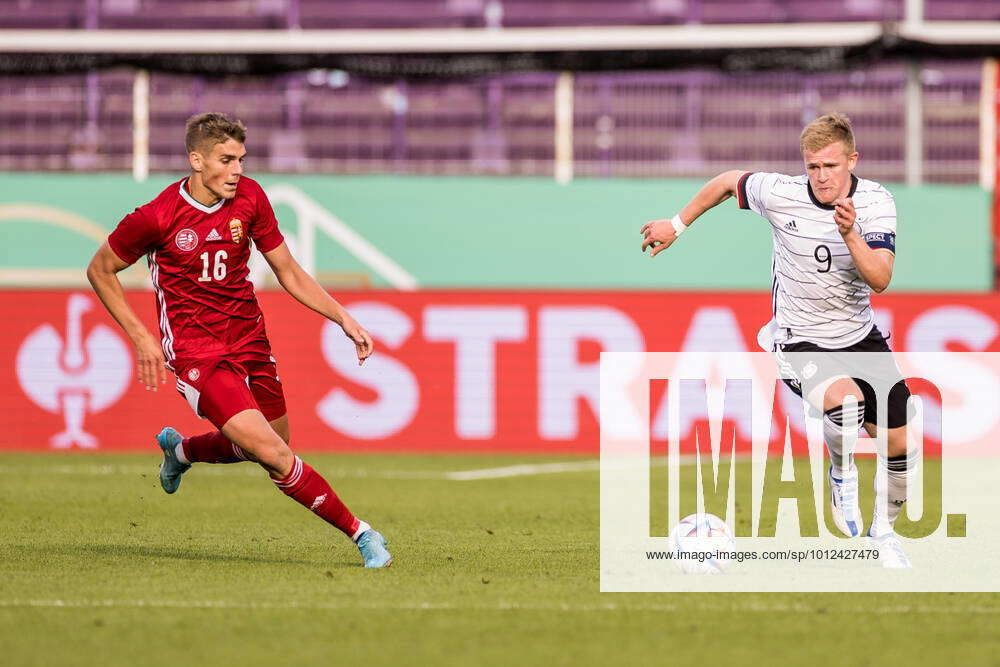 EM qualification U21, Germany Hungary 03 06 2022 Peter Barath Hungary U21, 16 , Jonathan Burkardt