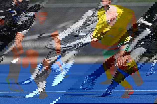 HOCKEY NEW ZEALAND AUSTRALIA, Dane Lett of the Black Sticks during the ...