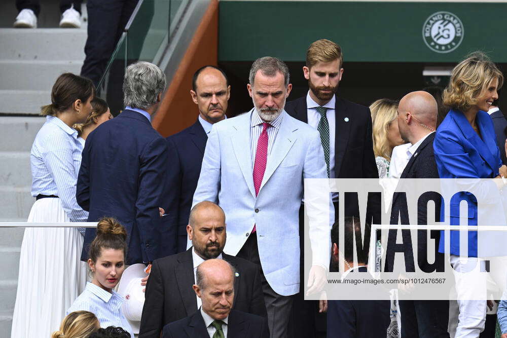Felipe VI roi d Espagne CELEBRITIES : Roland Garros 2022 - Finale ...