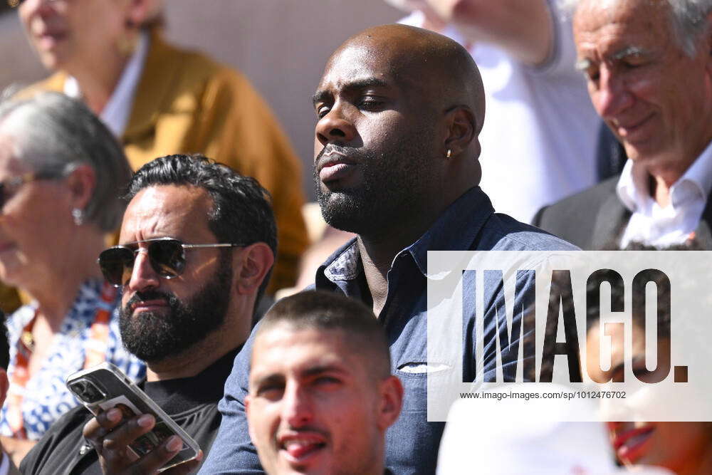 Teddy Riner et Cyril Hanouna CELEBRITIES : Roland Garros 2022 - Finale ...