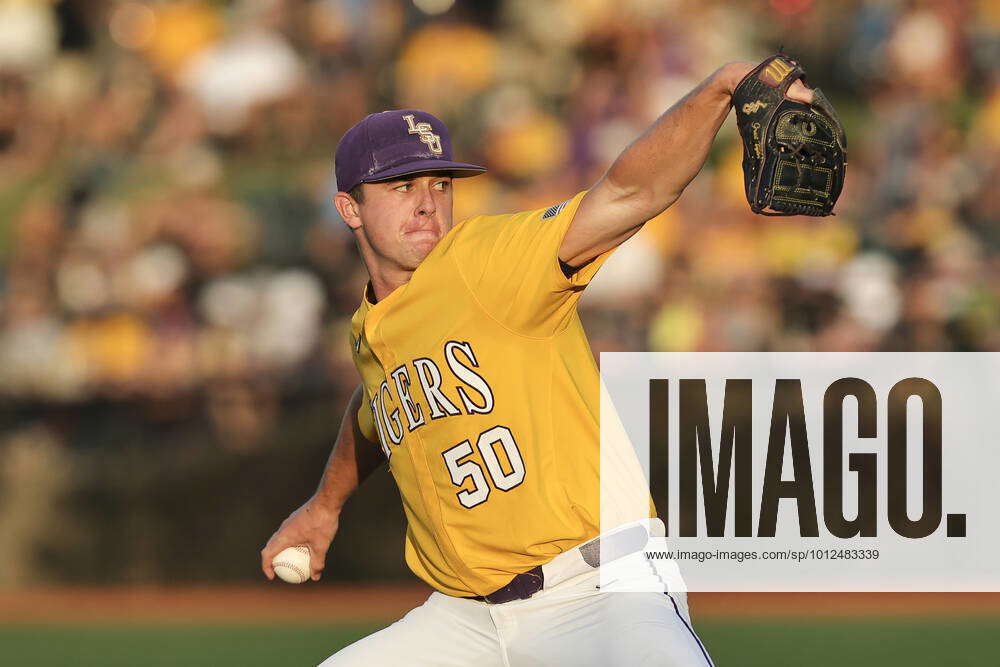 Jun 5, 2022: LSU pitcher Grant Taylor (50) comes in to pitch during a ...