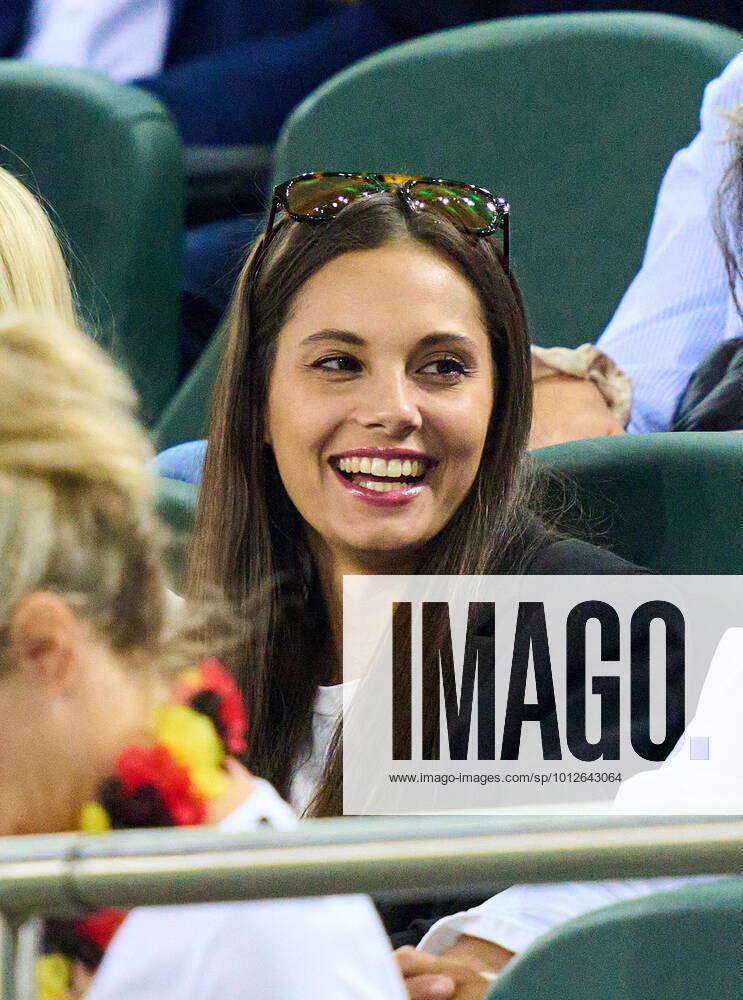 Mathea Fischer, girlfriend of Leon Goretzka, in the UEFA Nations League ...