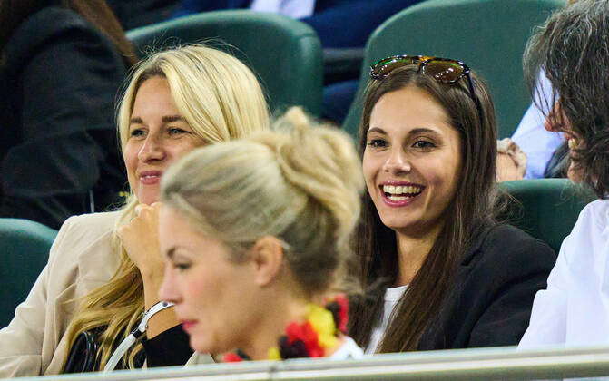Mathea Fischer, girlfriend of Leon Goretzka in the UEFA Nations League ...