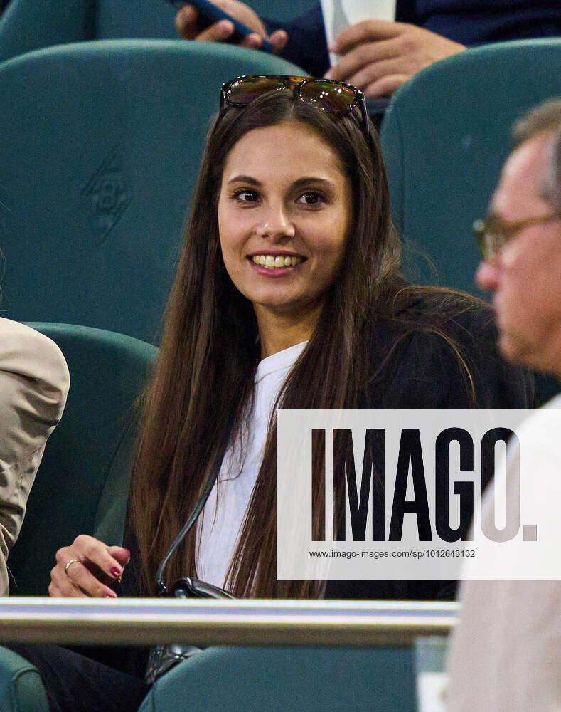 Mathea Fischer, girlfriend of Leon Goretzka in the UEFA Nations League ...