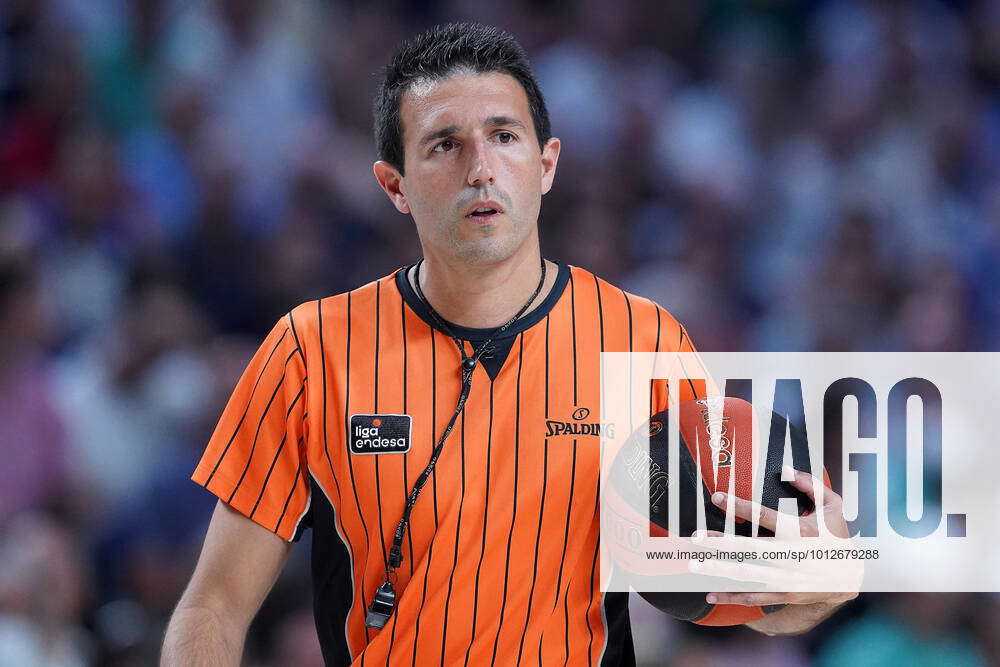 Spanish referee Alberto Sanchez during Liga Endesa ACB 3rd Final match ...