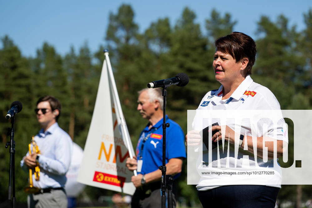 220624 Anne Farseth, president of NFIF, at the opening ceremony during ...