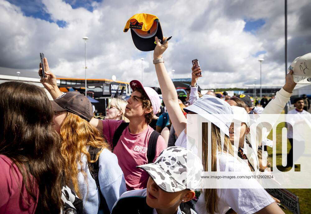 SILVERSTONE Fans prior to the 1st practice session leading up to the F1 ...
