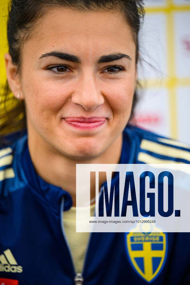 220706 Goalkeeper Zecira Musovic during a press event with the women s ...