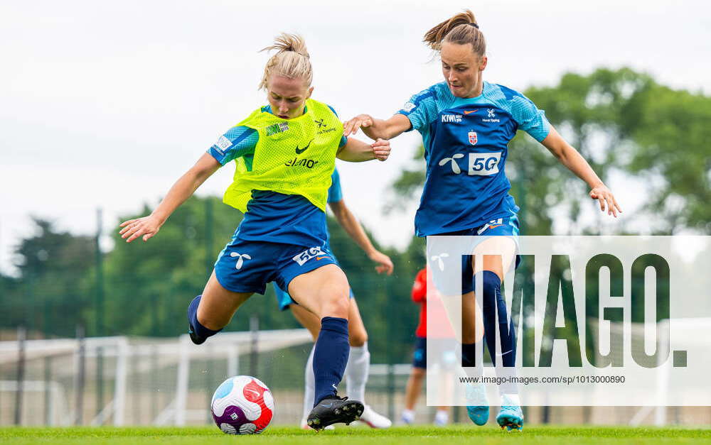 220706 Thea Bjelde and Caroline Graham Hansen of the Norwegian national ...