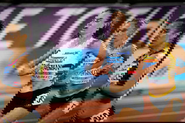 Belgian Charlotte Penneman pictured in action during the women s 3000m ...