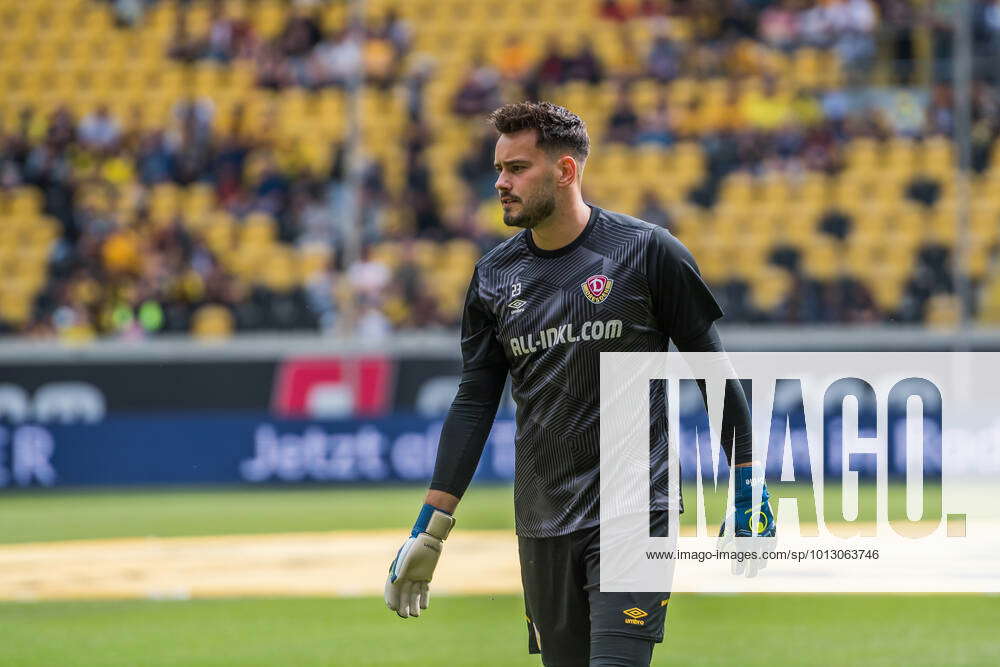 Dresdens goalkeeper Stefan Drljaca at the warm up test match SG Dynamo ...