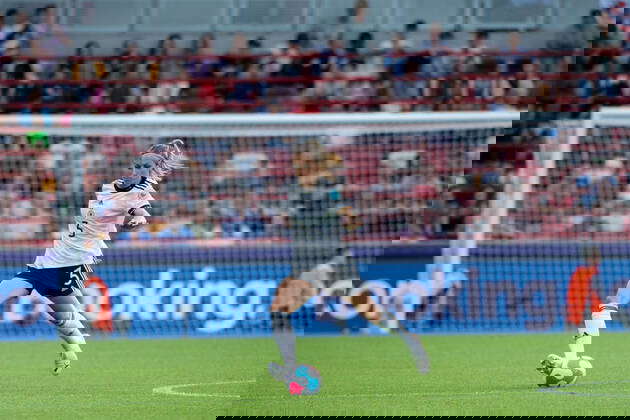 Kathrin Kathy Hendrich Germany 3 on the ball, GBR, Germany vs Denmark ...