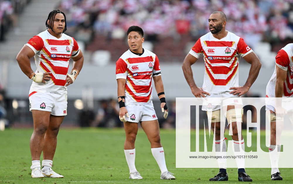 (L-R) Tevita Tatafu, Kaito Shigeno, Michael Leitch (JPN), JULY 9, 2022 ...