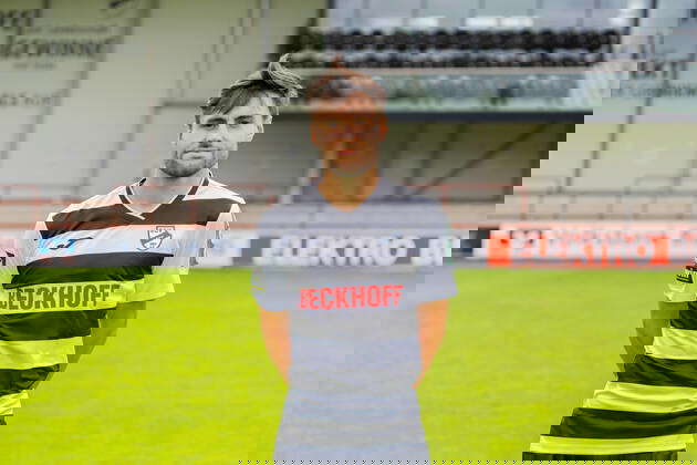 Tom Baack, Sportclub Verl von 1924 e V 3 Liga, Porträttermin 2022 2023 ...