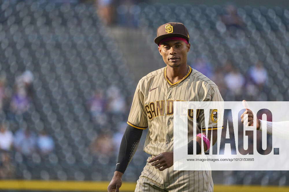 July 12 2022: San Diego center fielder Estuary Ruiz (43) before his ...