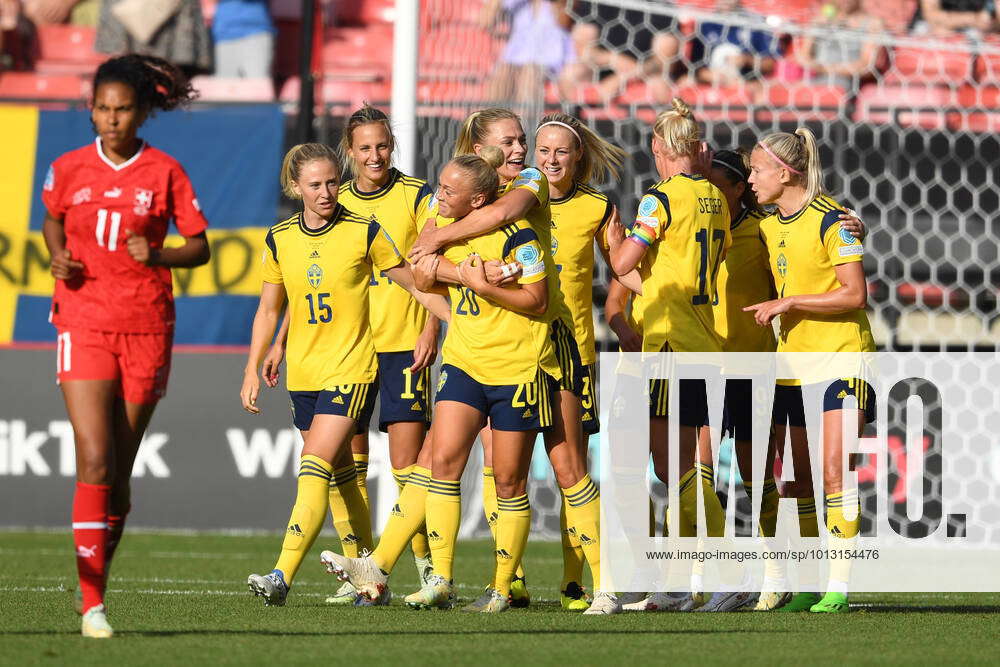 Hanna Bennison celebrates after scoring his team s second goal during ...