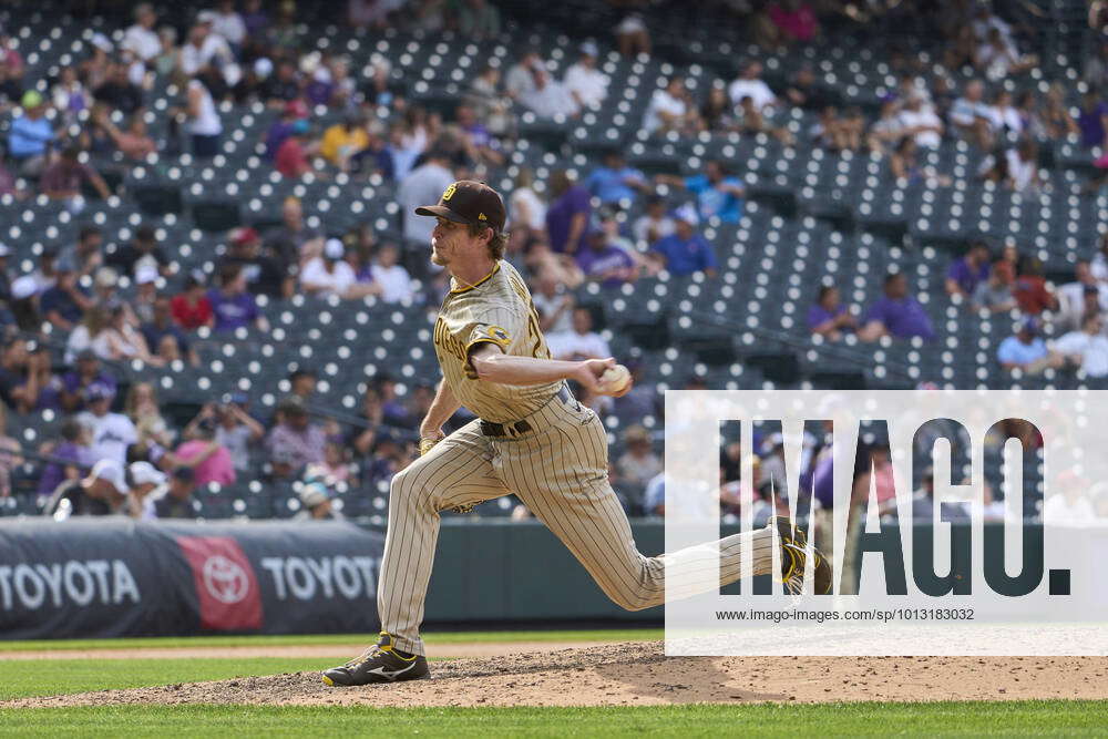 July 14 2022: San Diego pitcher Tim Hill (25) throws a pitch during the ...