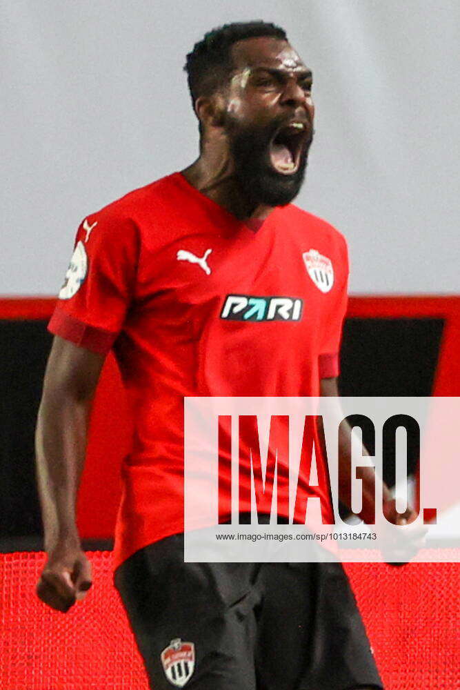 MOSCOW REGION, RUSSIA - JULY 15, 2022: Khimki s Brian Idowu celebrates ...