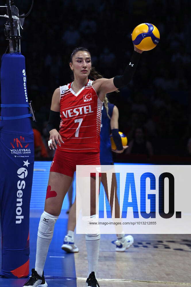 Hande Baladin Of Turkey During The Womens Volleyball Nations League