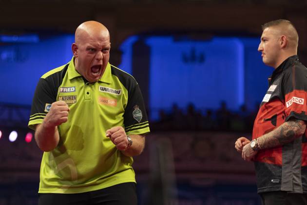 Darts Betfred World Matchplay Michael van Gerwen during the 2022 ...