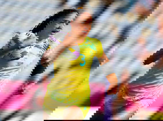 COM22 RUGBY SEVENS, Faith Nathan of Australia during the Women?s Rugby ...