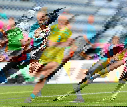 COM22 RUGBY SEVENS, Faith Nathan of Australia during the Womens Rugby ...