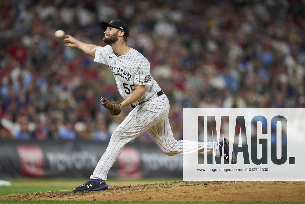 August 9 2022: Colorado pitcher Jake Bird (59) throws a pitch during ...