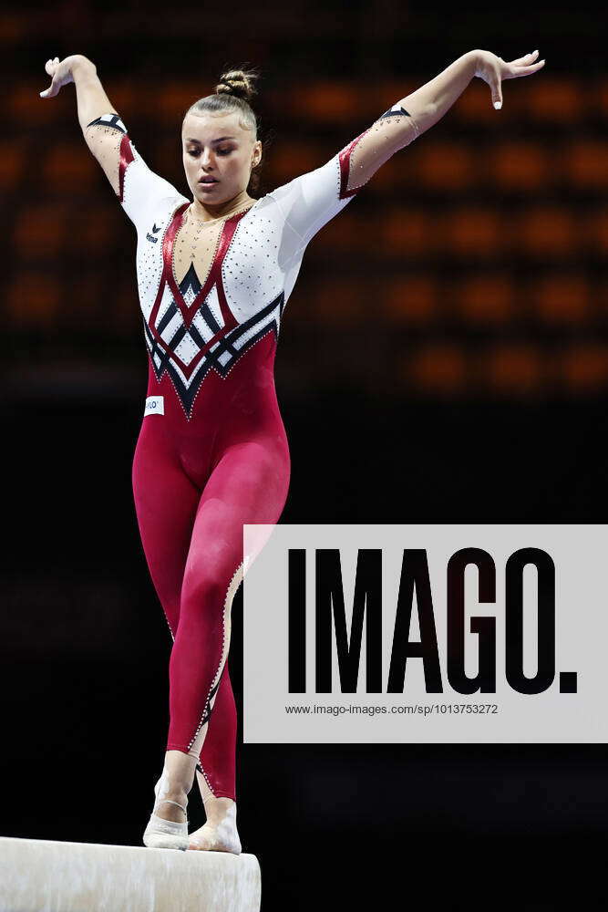 Emma Malewski, GER, during qualifications and all around final at 2022 ...
